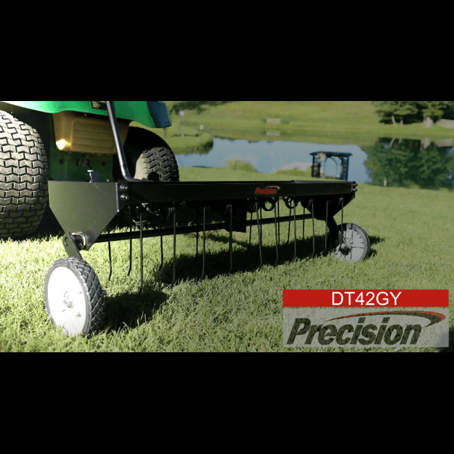 Precision 42 In. Tow Behind Tine Dethatcher with Universal Hitch | Do ...