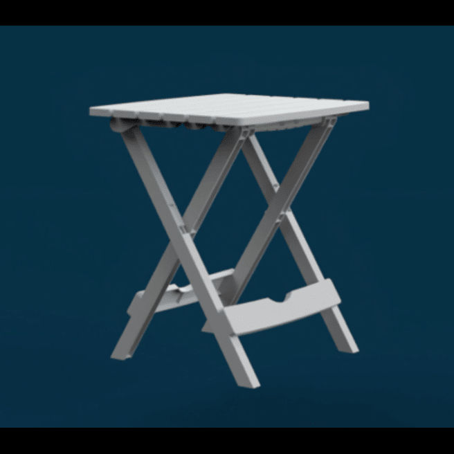 Adams Quik-Fold Brown 15 In. x 17.5 In. Rectangle Resin Folding Side ...