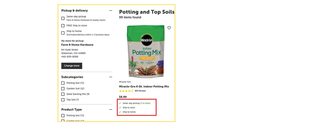 Same-Day Pickup Available in Fort Wayne, Indiana – Shop Online, Get It ...