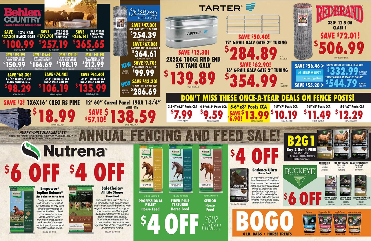 Events & Specials | Sparr Building & Farm Supply