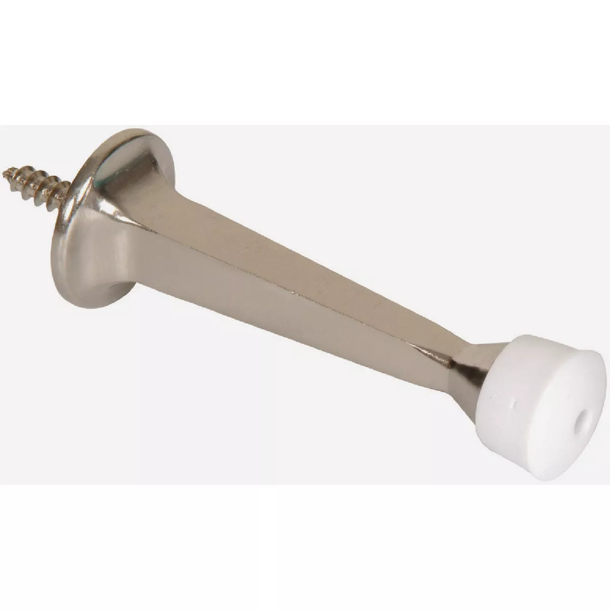 Hardware Essentials 3 In. Silver Nickel Square Post Rigid Door Stop (2 ...