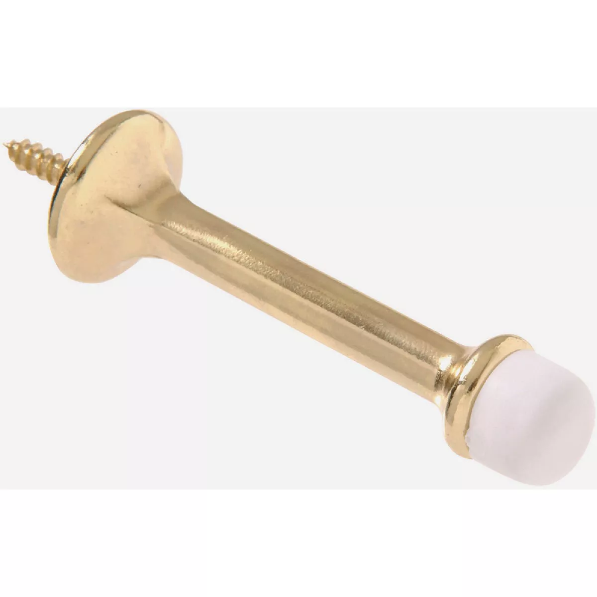 Hardware Essentials 3 In. Brass Rigid Door Stop Brass (2 Pack) | True ...