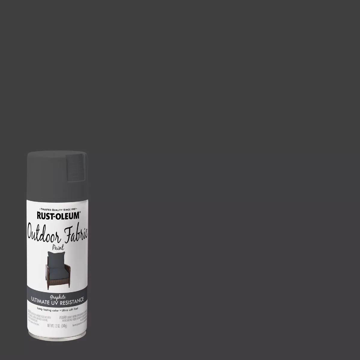 Rust-Oleum 12 Oz. Graphite Outdoor Fabric Spray Paint | True Value Hardware