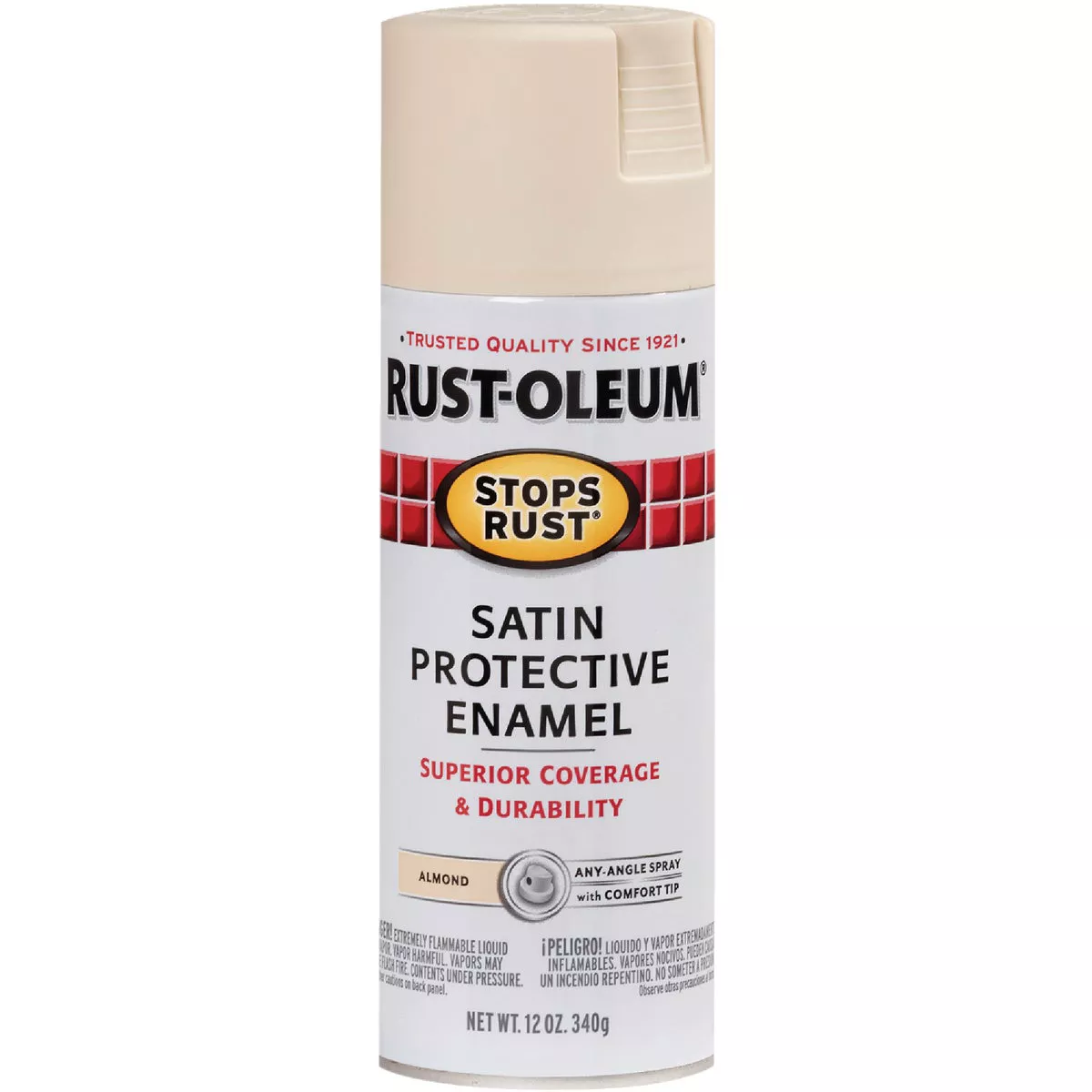 Rust-Oleum Stops Rust Almond Satin 12 Oz. Anti-Rust Spray Paint | True ...