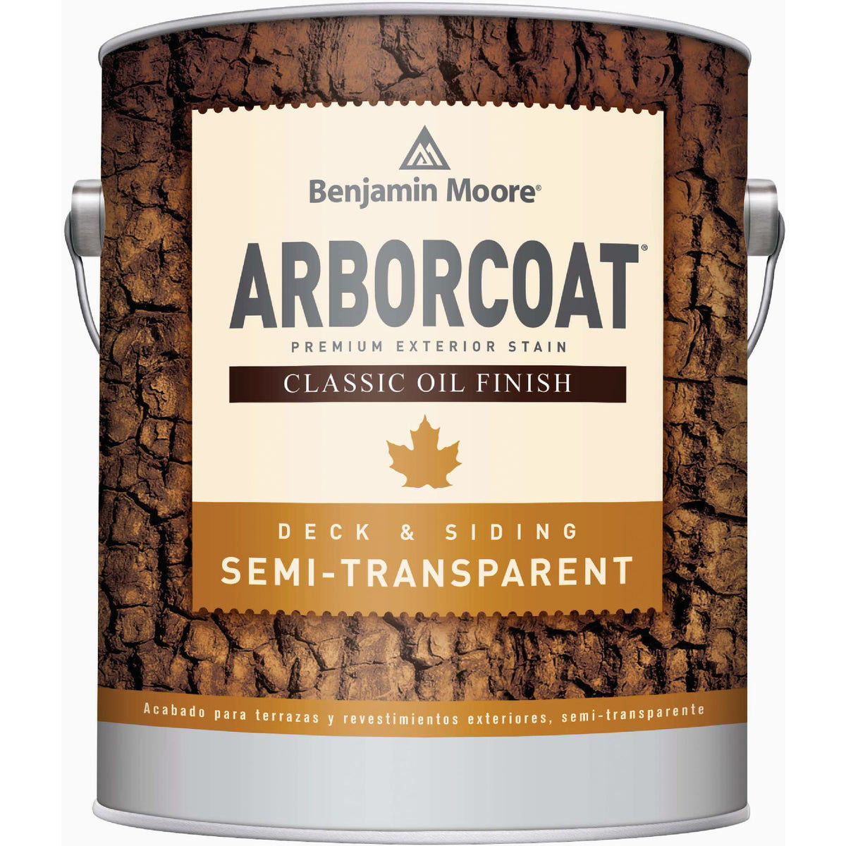 Benjamin Moore Arborcoat Semi Transparent Oil Exterior Stain, Teak, 1 ...