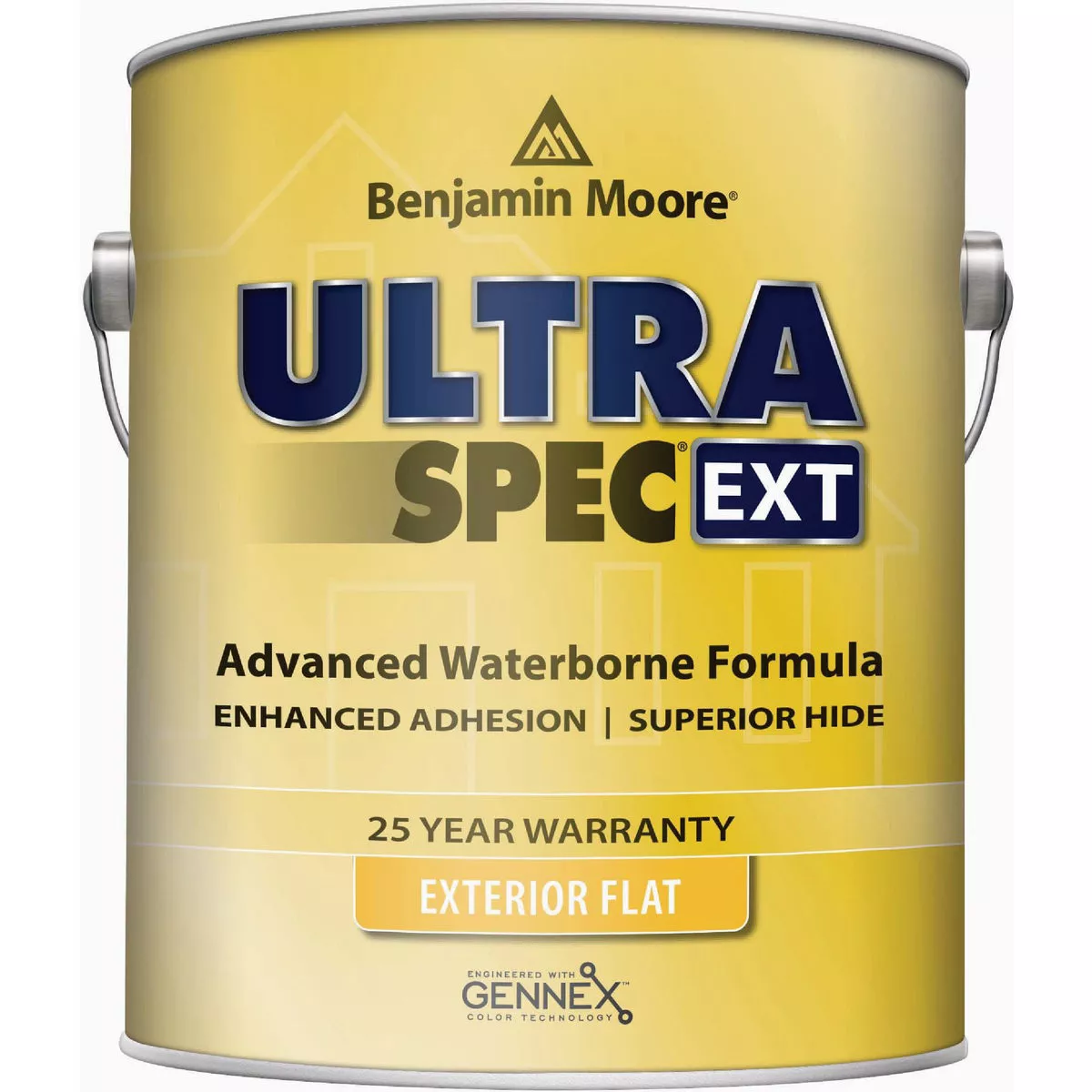 Benjamin Moore Ultra Spec EXT Acrylic Flat Exterior House Paint, White ...