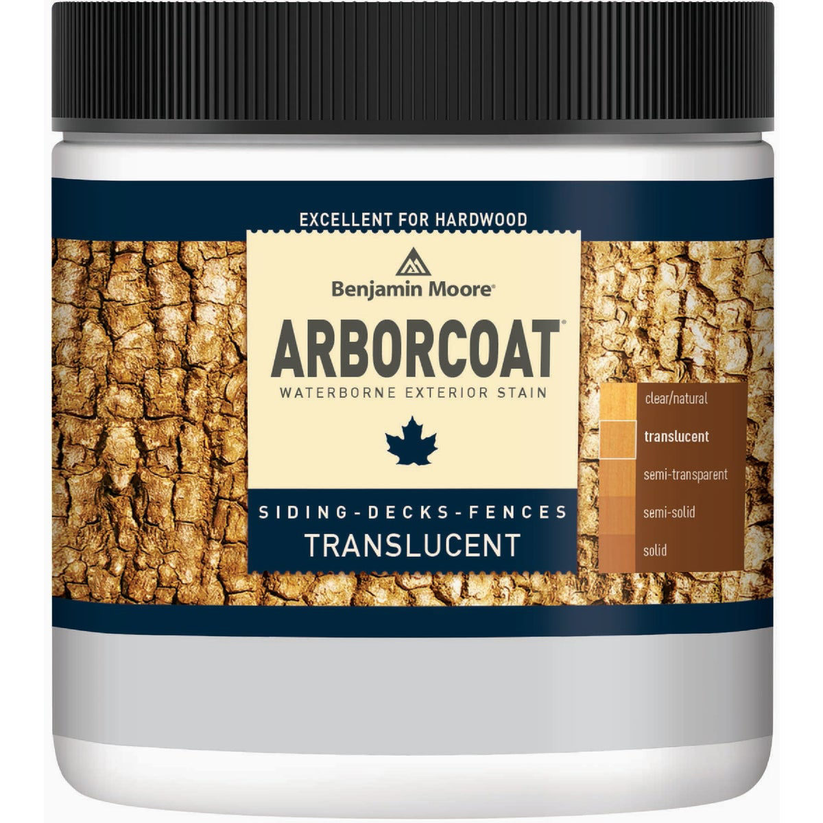 Benjamin Moore Translucent Waterborne Flat Exterior Stain, Cedar, 1/2 ...