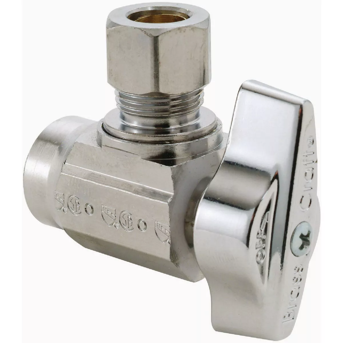 Brasscraft 1/2 In. x 3/8 In. Chrome ANG Valve | Do it Best