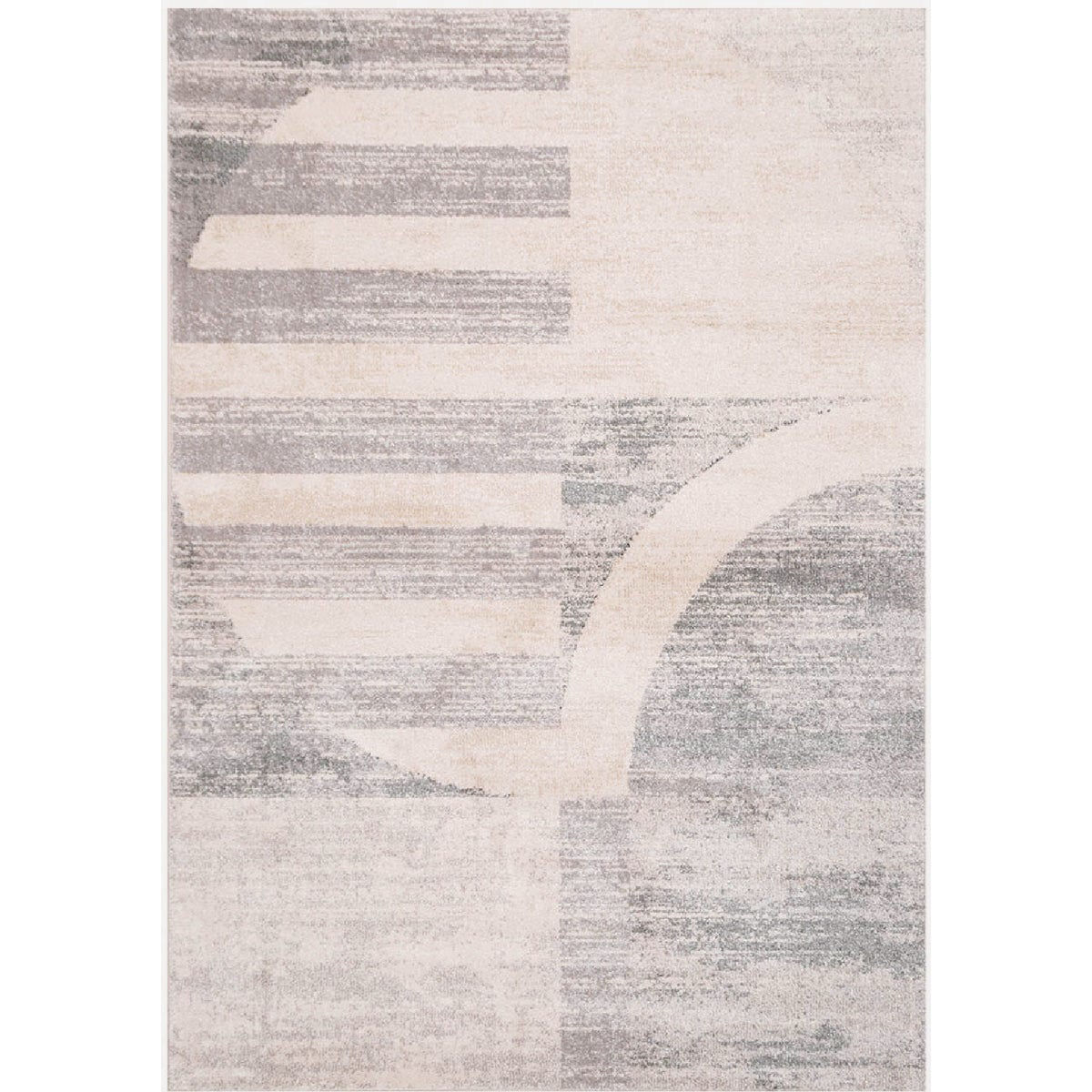 Orian Atomic Aura 5 Ft. 3 In. x 7 Ft. Area Rug, Grey | Do it Best