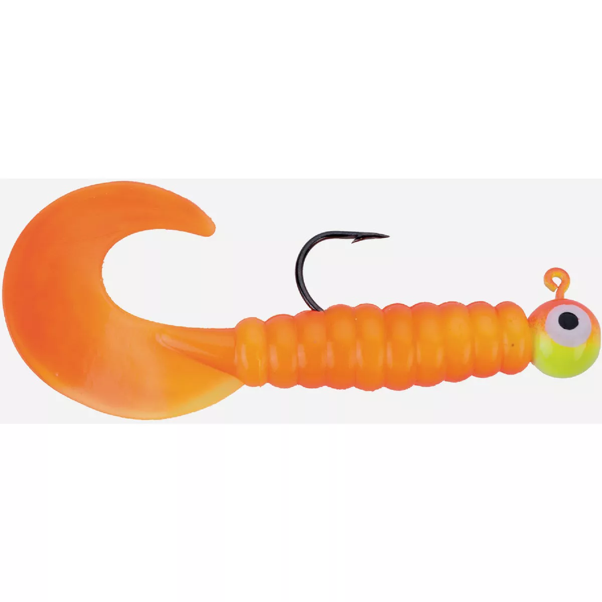 Johnson 1/8 Oz. Chartreuse/Orange Swimming Grub Fishing Lure (5 Pack ...