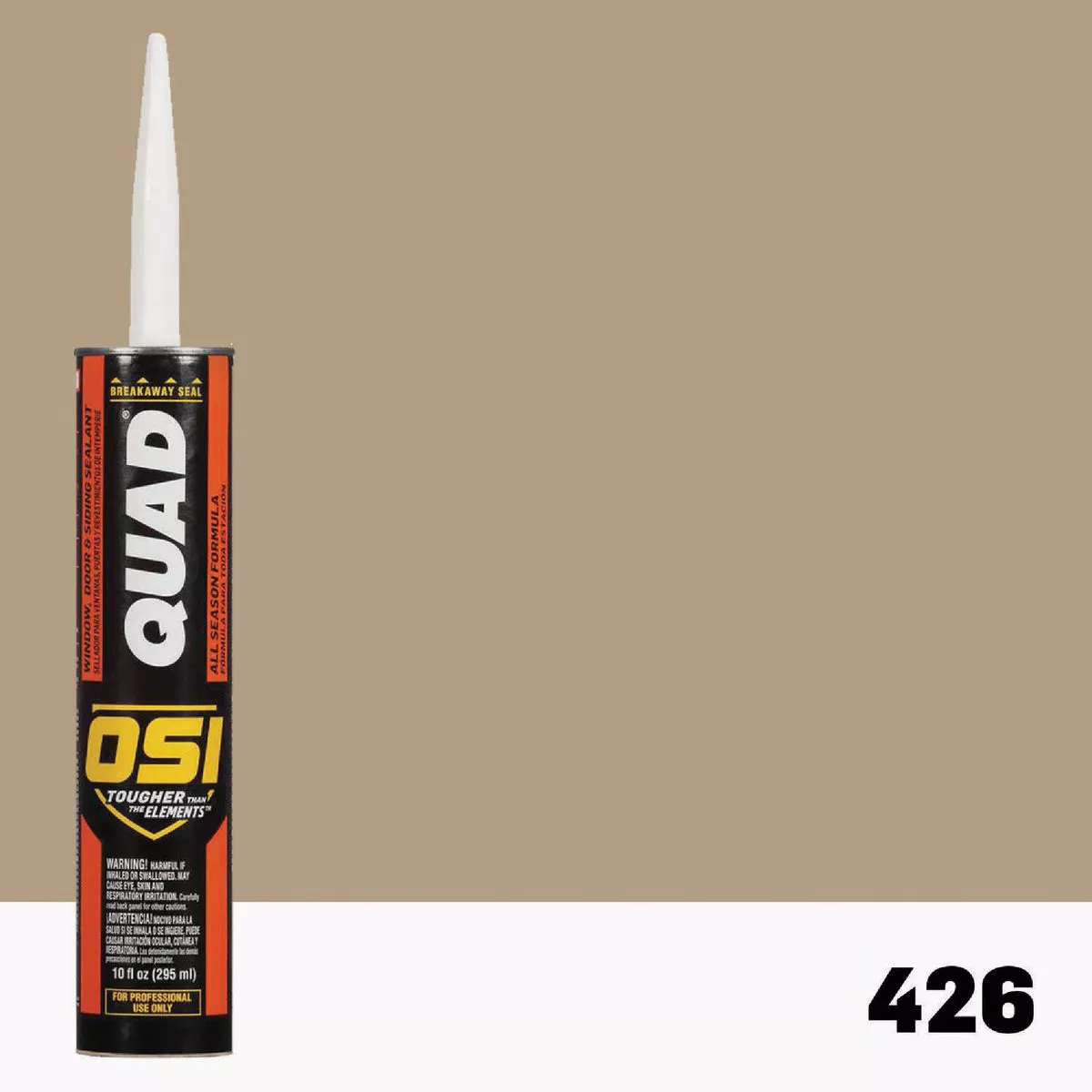 OSI Quad Window, Door and Siding Sealant Beige 426, 10 fl oz Cartridge ...