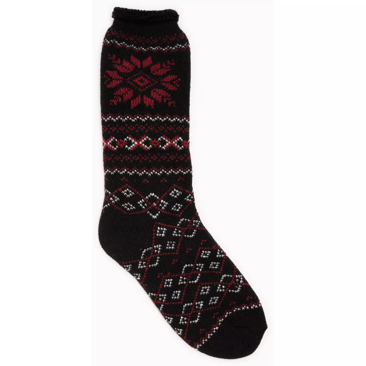 Muk Luks Women's 6 to 11 Black Thermal Heat Retainer Socks | True Value ...