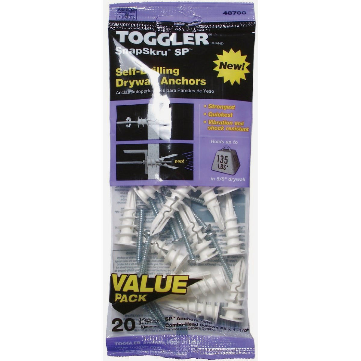 Toggler 3/8" to 5/8" SnapSkru's (20-Count) | Do it Best