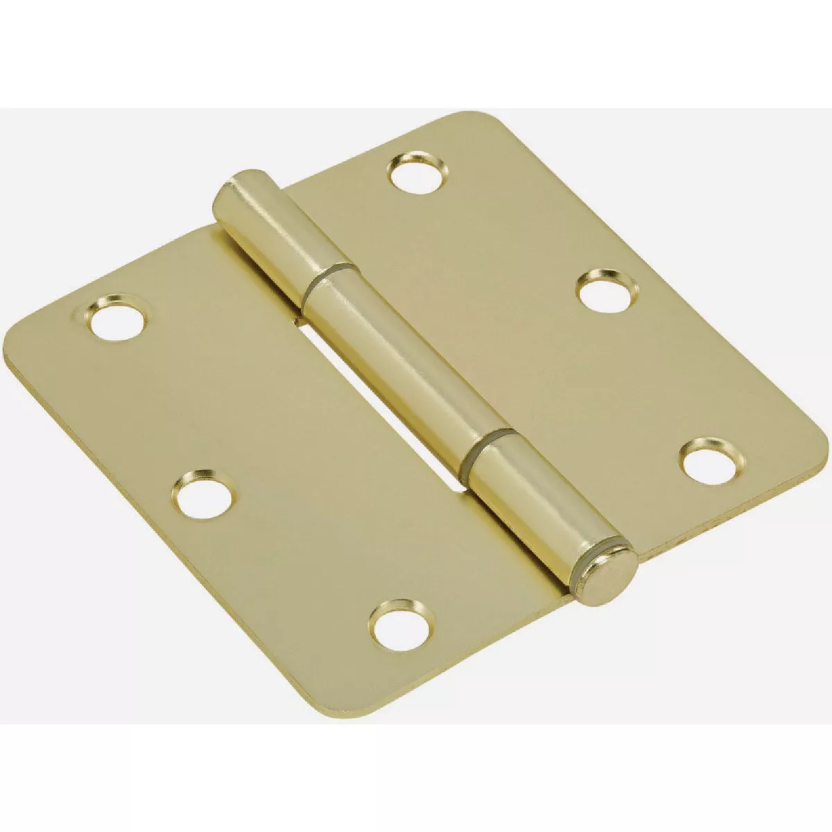 Hardware Essentials 3-1/2 In. x 5/8 In. Satin Brass Squeak-Proof Round ...