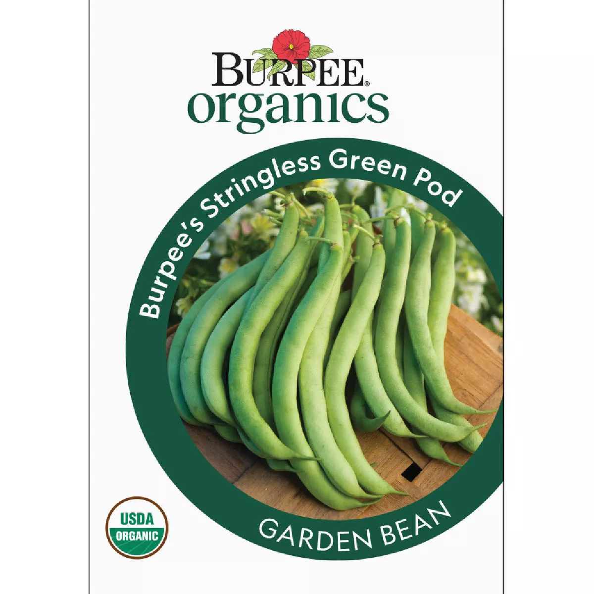 Burpee Organic Bean, Garden Burpee's Stringless Green Pod Seed Packet ...