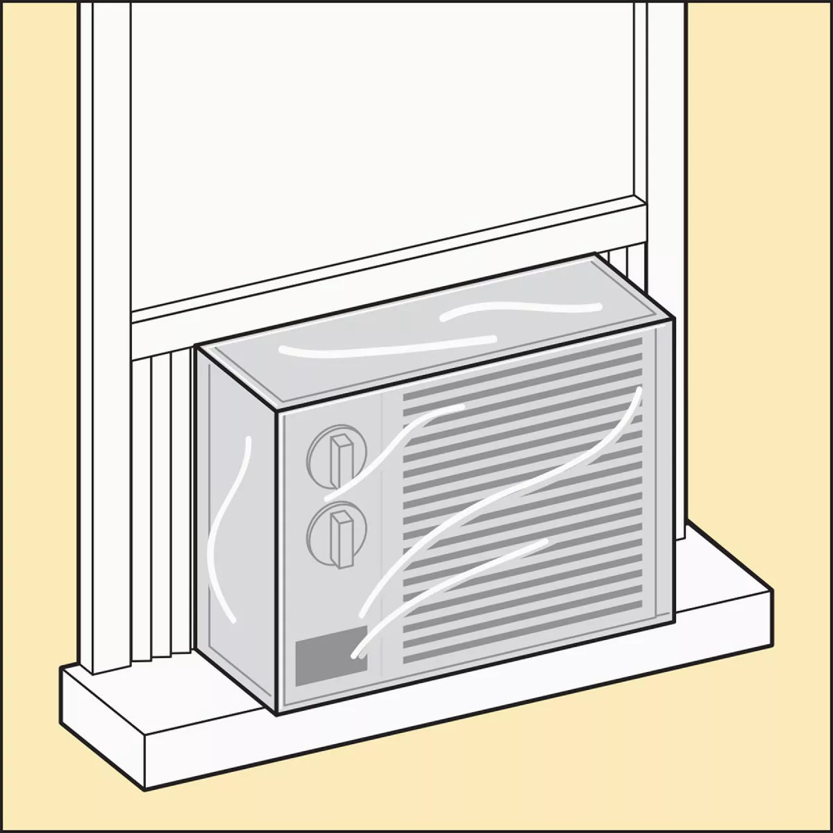 M-D Stretch Interior Window Air Conditioner Cover | True Value Hardware