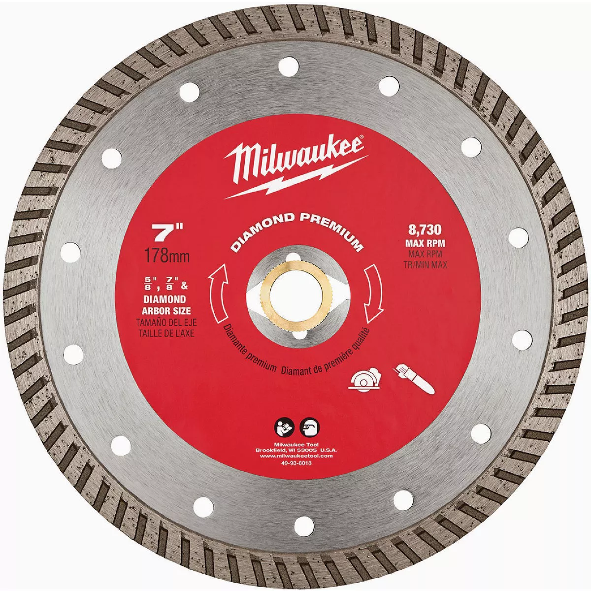 Milwaukee 7 In. Premium Turbo Rim Diamond Blade | True Value Hardware