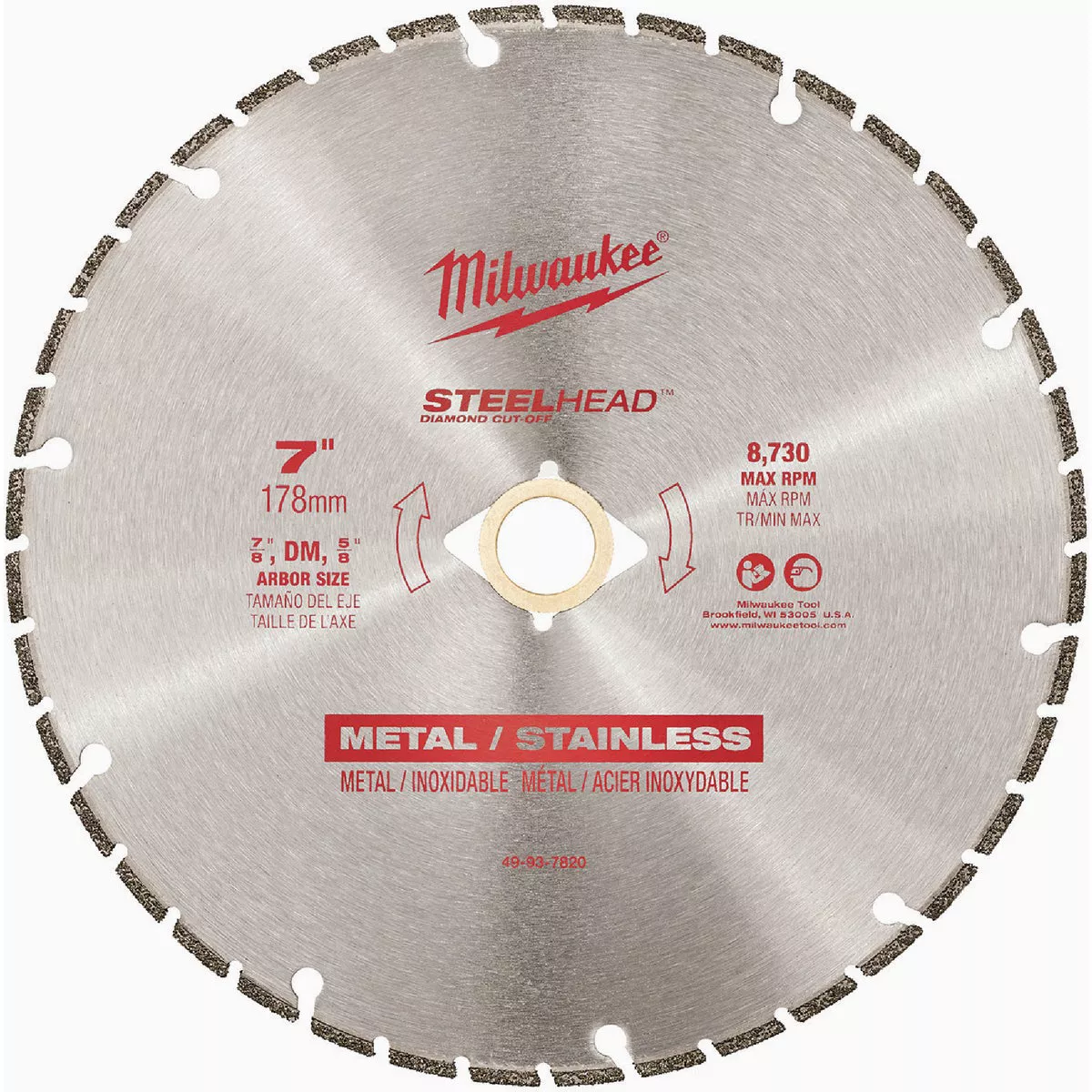 Milwaukee 7 In. Steelhead Metal Diamond Blade | True Value Hardware