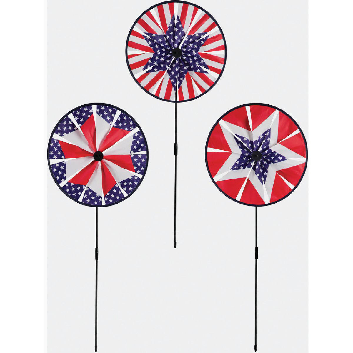 Evergreen Star Patriotic Pinwheel Spinners Assortment (3-Pack) | Do it Best