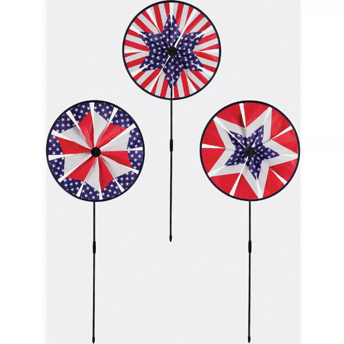 Evergreen Star Patriotic Pinwheel Spinners Assortment (3-Pack) | Do it Best