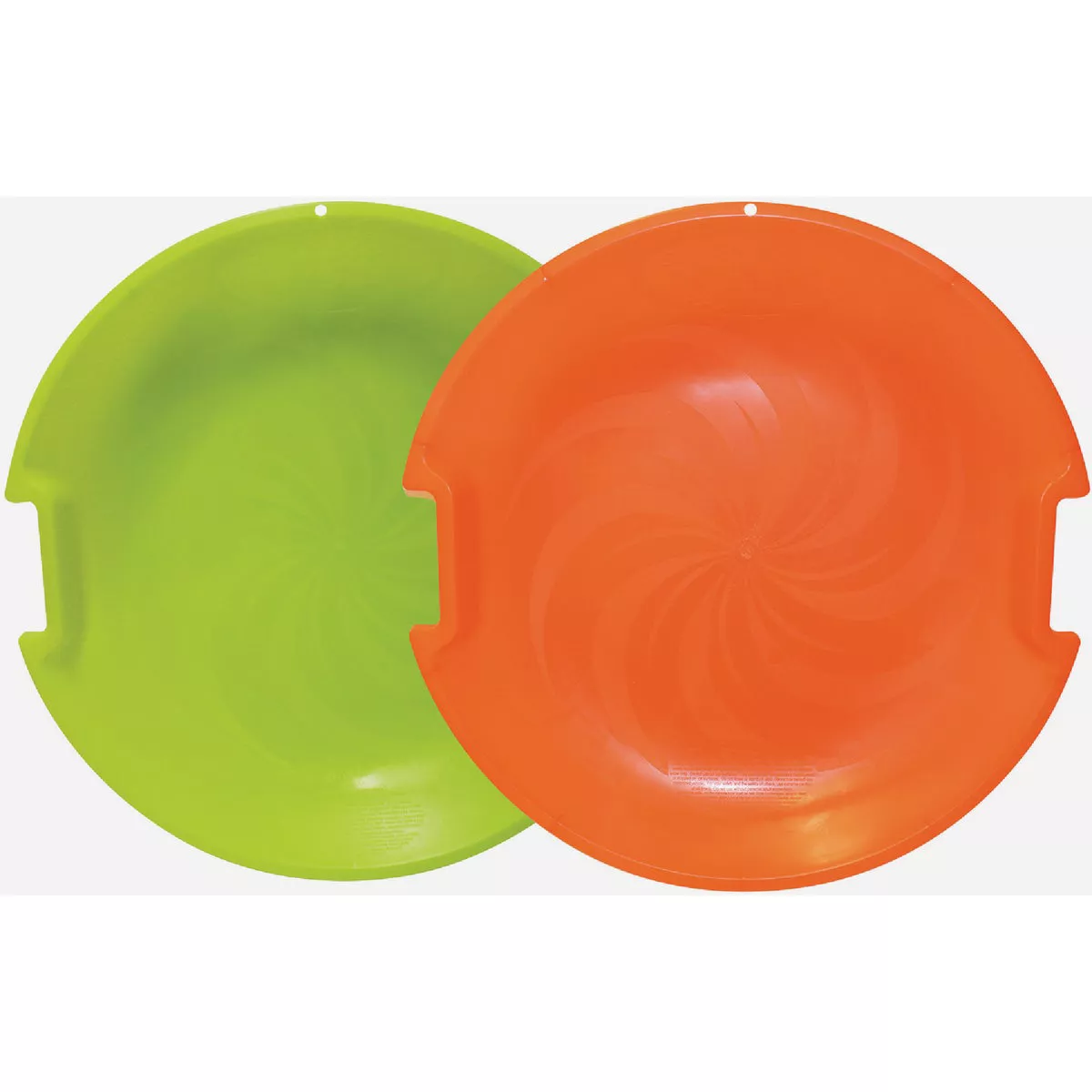 EMSCO Day Glo Super V 26 In. Polyethylene Lime Saucer Disc Snow Sled ...