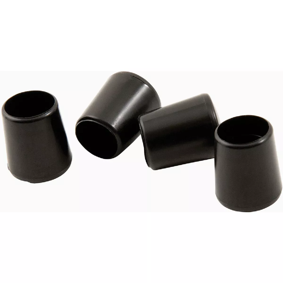 Softtouch 3/8 In. Black Rubber Chair Leg Tip (4-Pack) | Do it Best