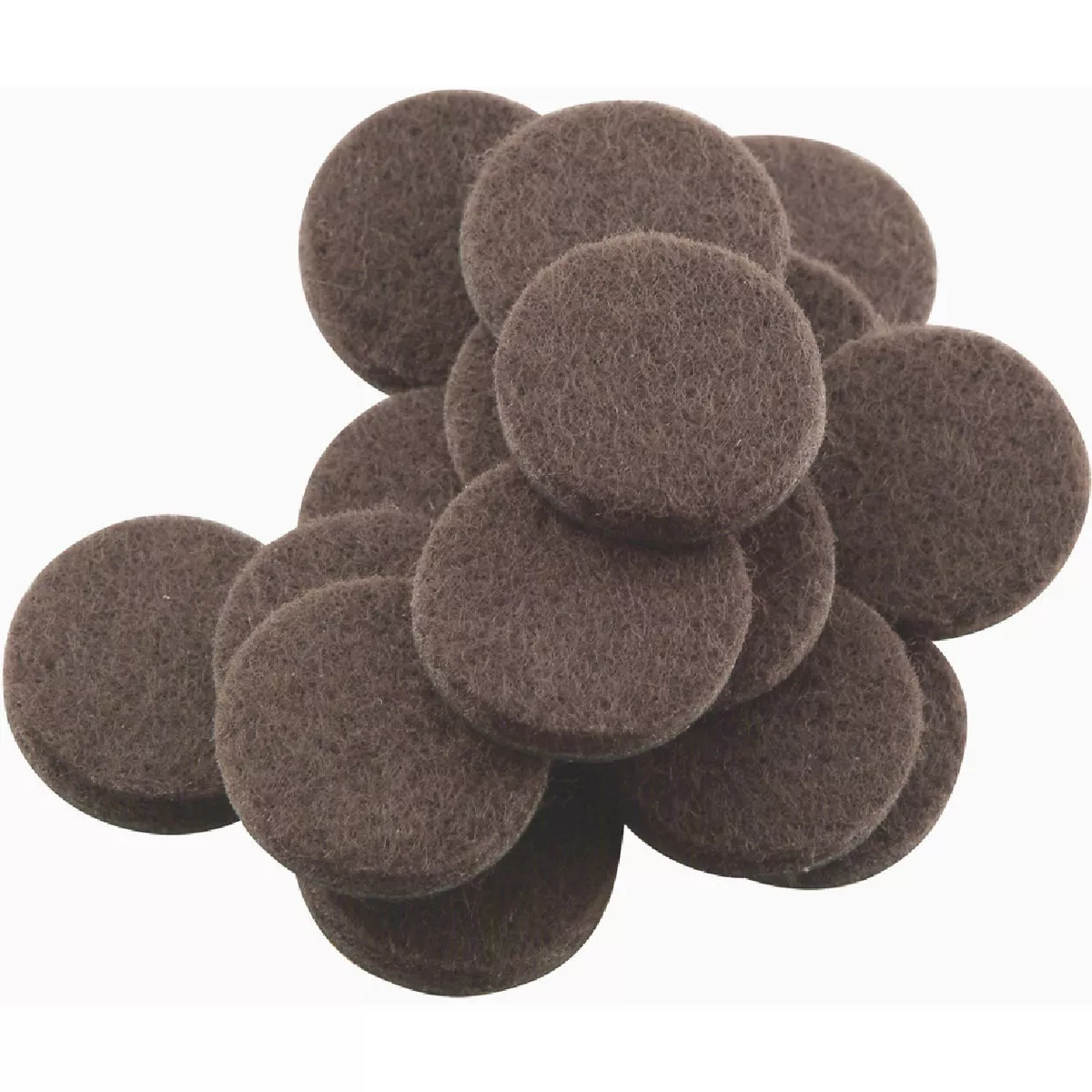 Softtouch 3/4 In. Brown Round Heavy Duty Felt Pads (20-Piece) | True ...