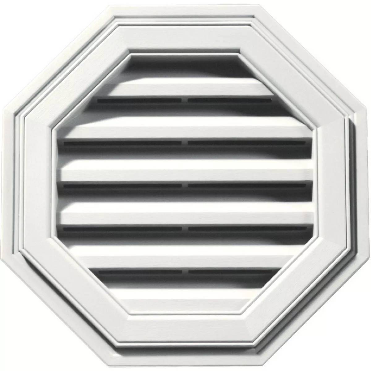 Builders Edge 22 in. Octagon Gable Attic Vent, White | True Value Hardware