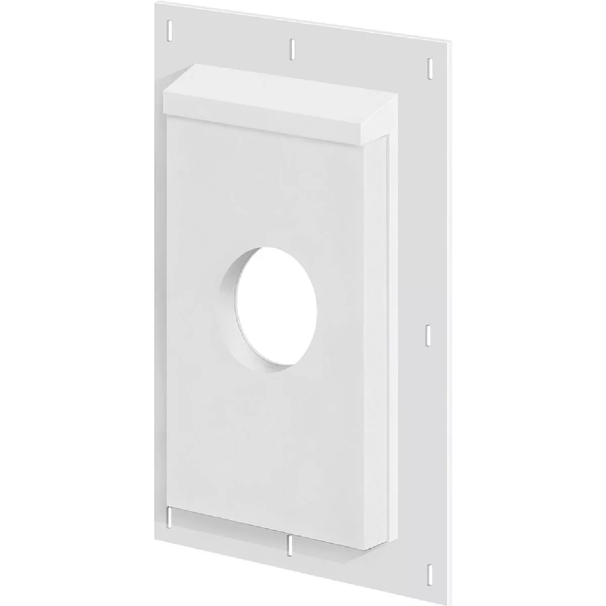 Builders Edge Sturdimount 8.5" x 15" Trim White PVC Mounting Blocks ...