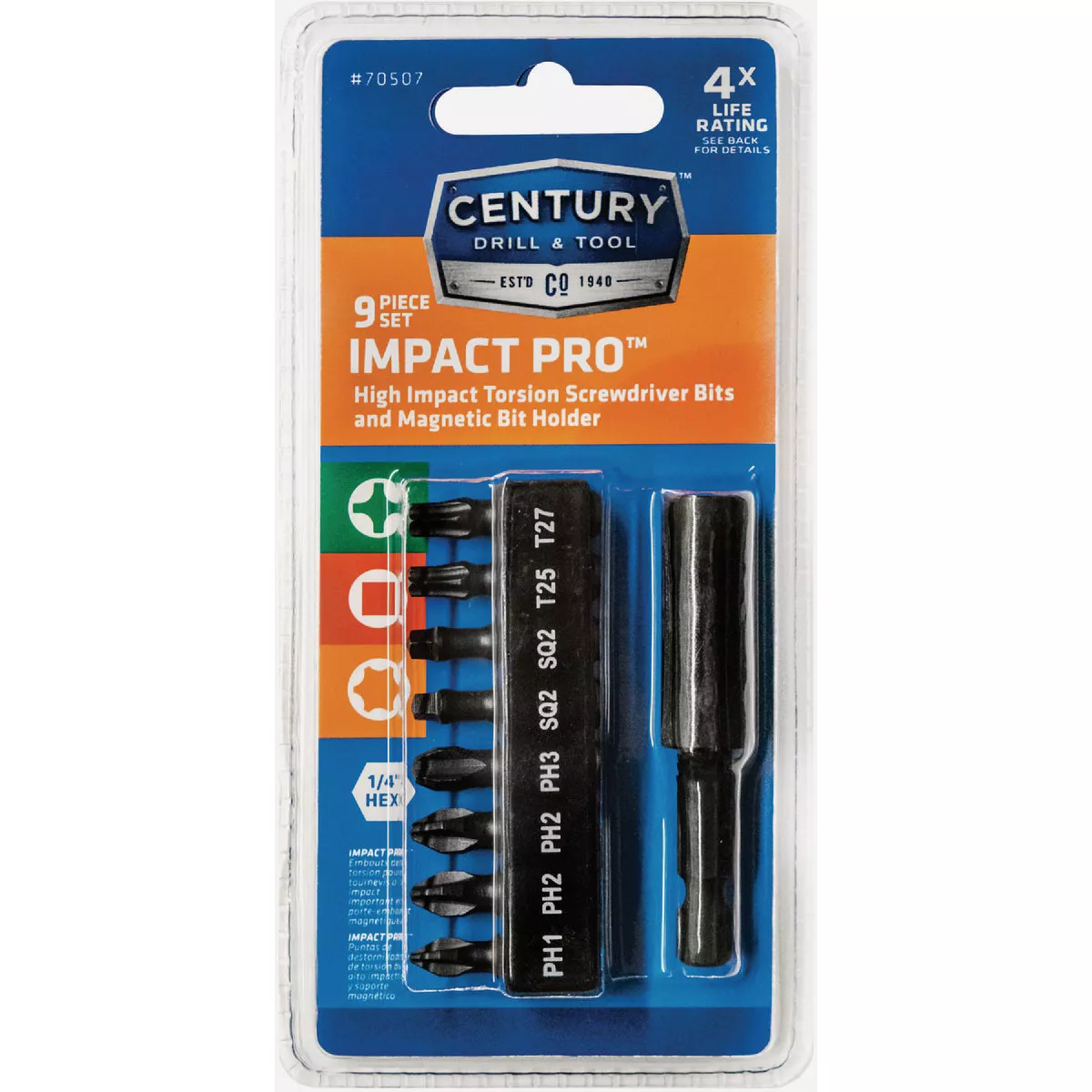 Century Drill & Tool Impact Screwdriver Bit Set (9-Piece) | True Value ...