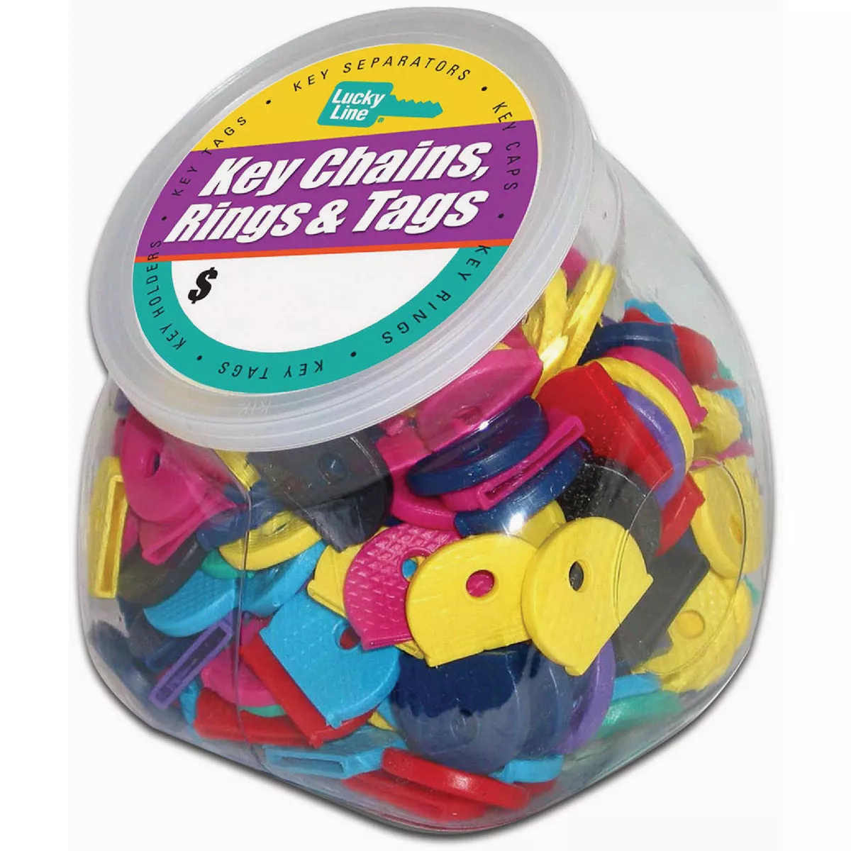 Lucky Line Assorted Key Cap (200 per Jar) | True Value Hardware