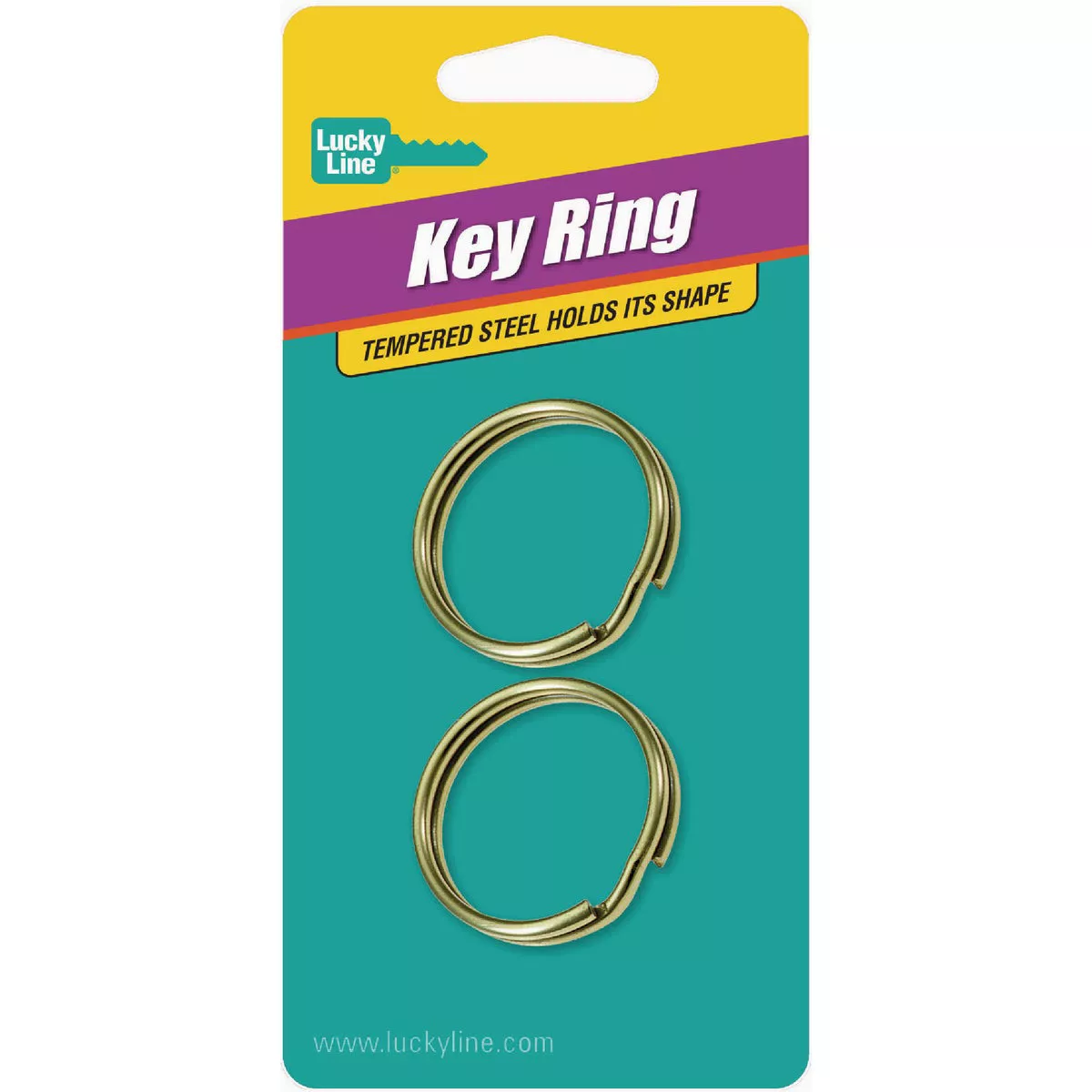 Lucky Line 7/8 In. Split Ring Key Ring (2-Pack) | True Value Hardware