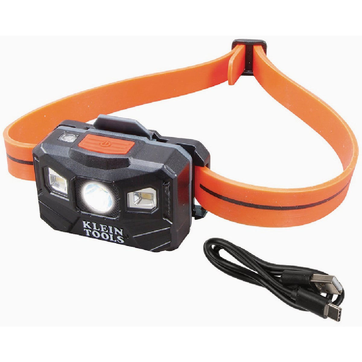 Klein Tools 400 Lm. Rechargeable LED Headlamp with Silicone Strap | Do ...