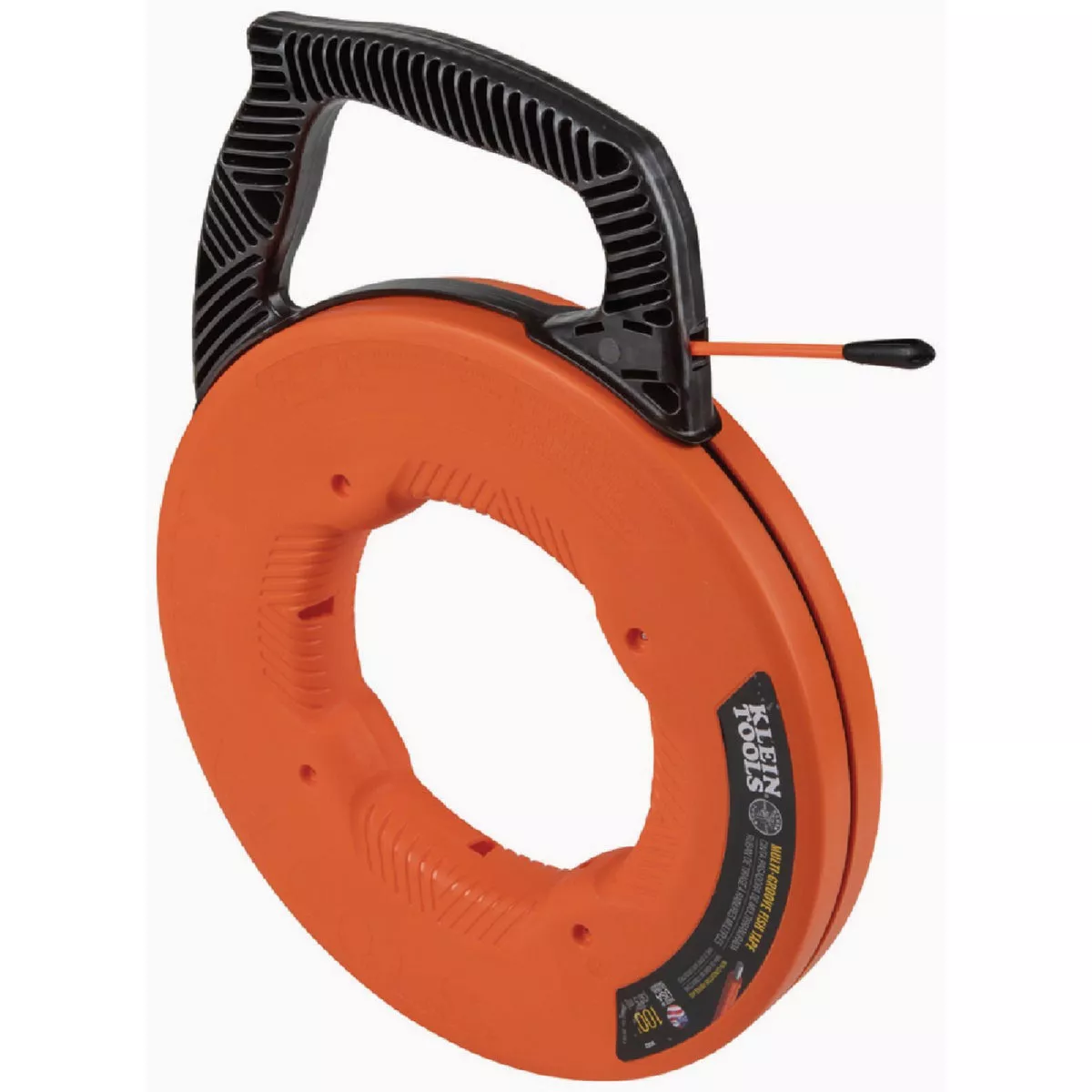 Klein 3/16 In. x 100 Ft. Multi-Groove Fiberglass Fish Tape with Nylon ...