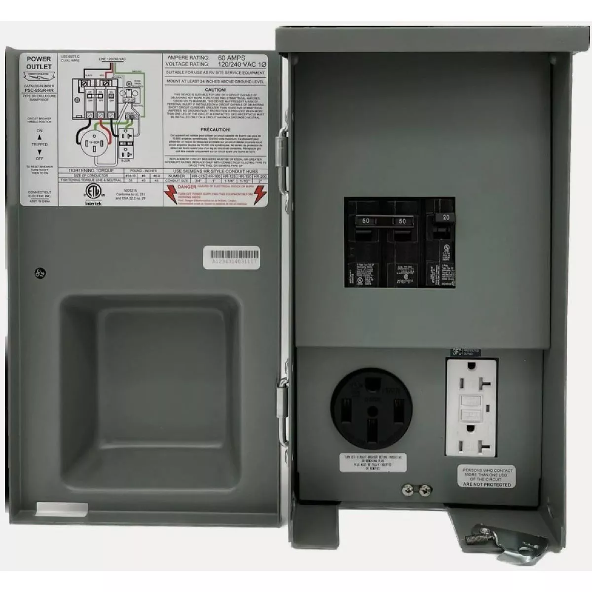 Connecticut Electric 20A GFCI 50A RV Outlet | True Value Hardware