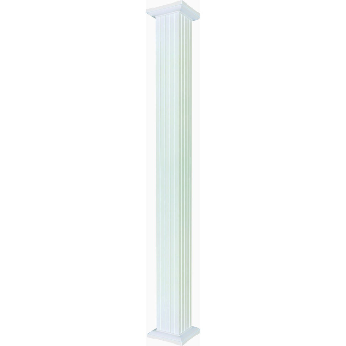Superior Aluminum Products 8 In. x 8 Ft. Square Fluted Aluminum Column ...