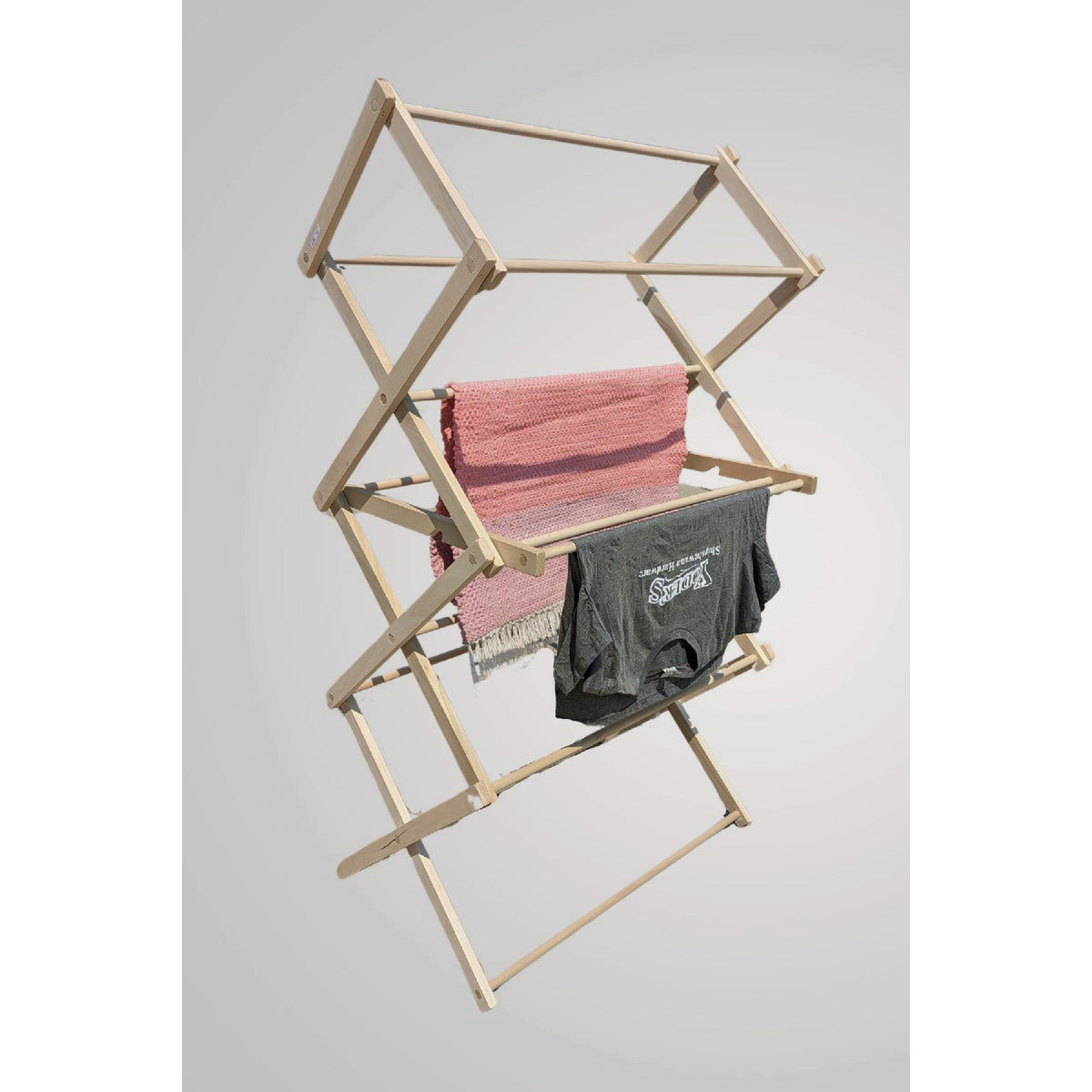 Flowing Creek 36 In. Locally Amish-Made Wooden Clothes Drying Rack | Do ...