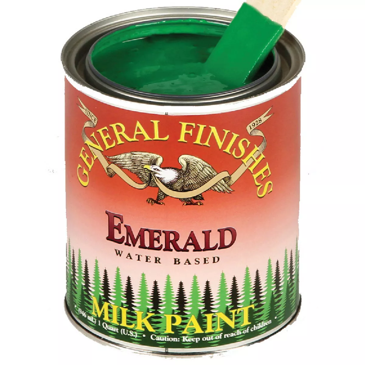 General Finishes Emerald Satin Milk Paint, 1 Qt., 196-485 | True Value ...