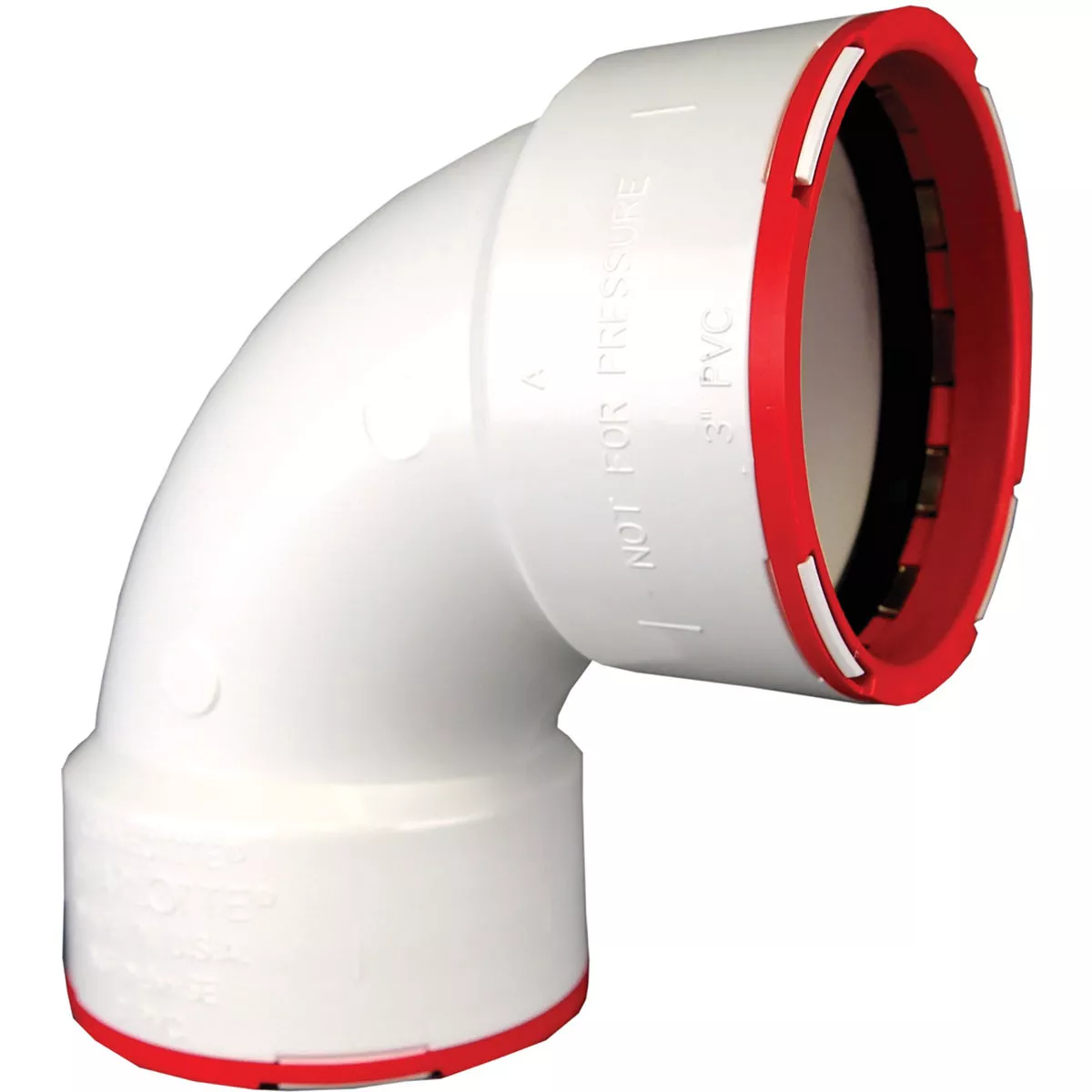 Charlotte Pipe ConnecTite 2 In. x 1/4 Bend Hub x Hub 90 Deg. Plastic ...