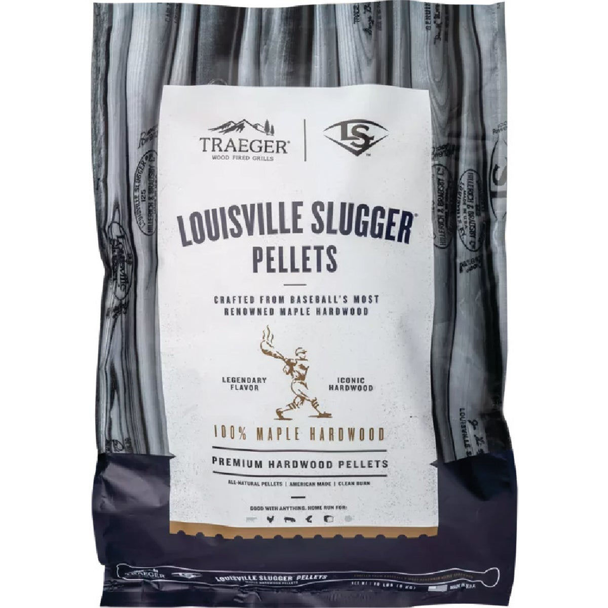 Traeger 18 Lb. Louisville Slugger Maple Hardwood Grilling Pellets | Do ...