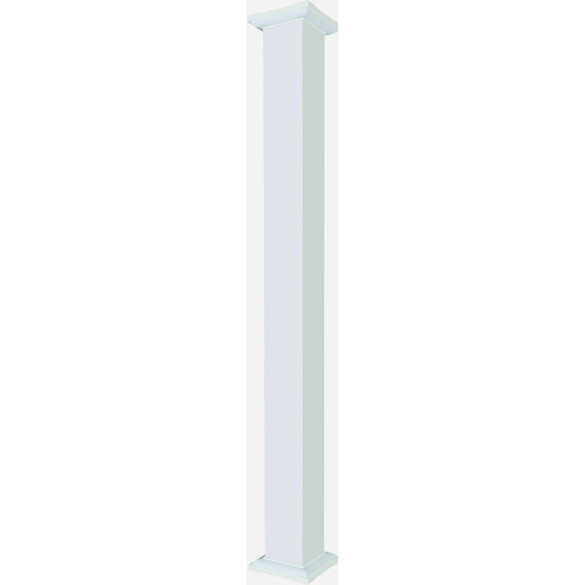 Superior Aluminum Products 8 In. x 10 Ft. White Square Smooth Aluminum ...