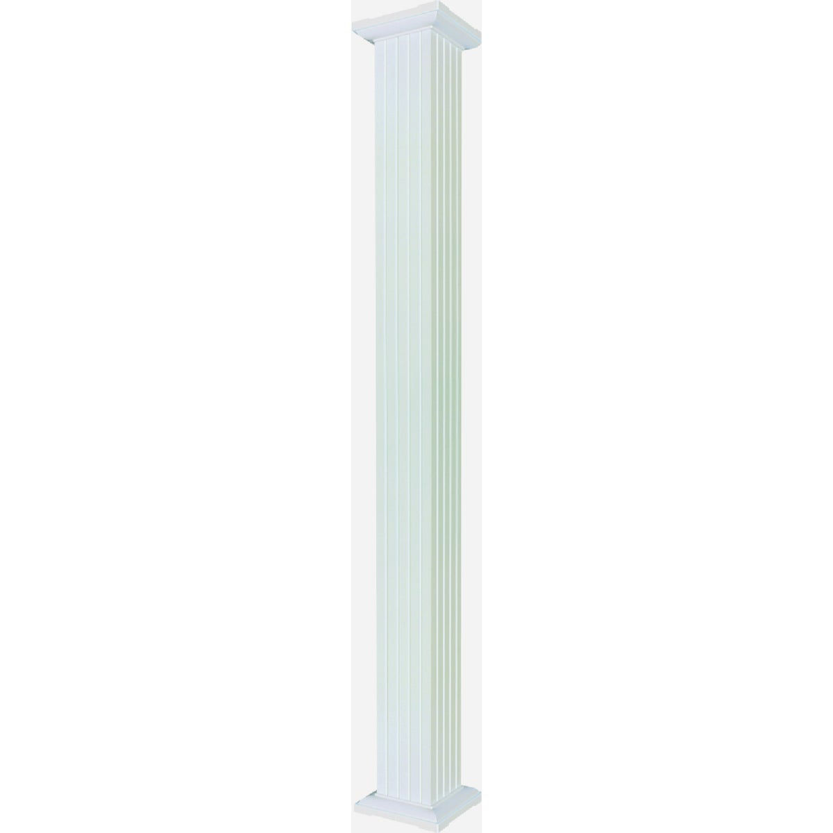 Superior Aluminum Products 10 In. x 8 Ft. White Square Fluted Aluminum ...