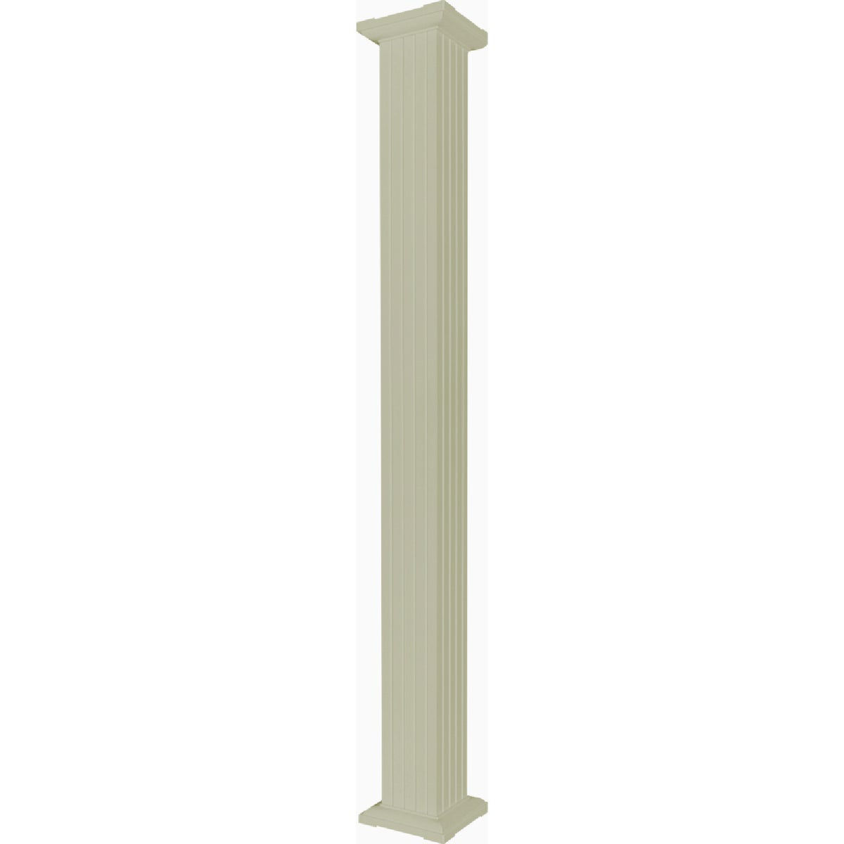 Superior Aluminum Products 4 In. x 8 Ft. Square Fluted Aluminum Column ...