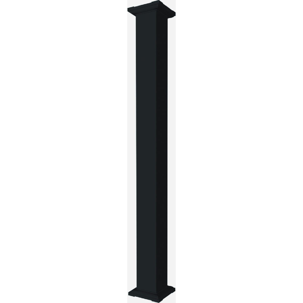 Superior Aluminum Products 6 In. x 8 Ft. Black Square Smooth Aluminum ...