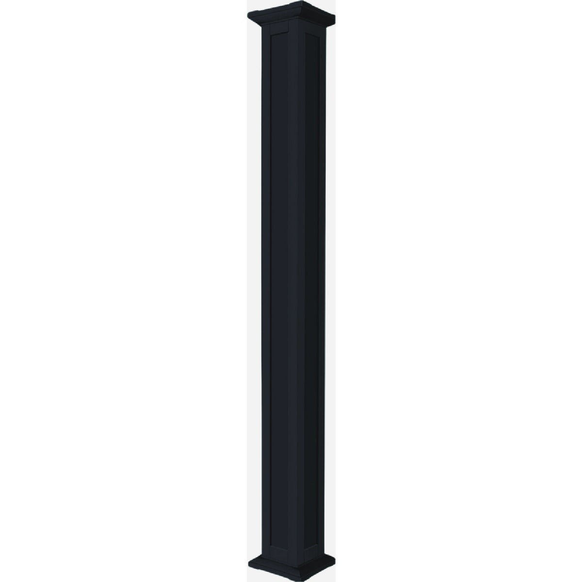 Superior Aluminum Products 6 In. x 8 Ft. Black Square Panel Aluminum ...