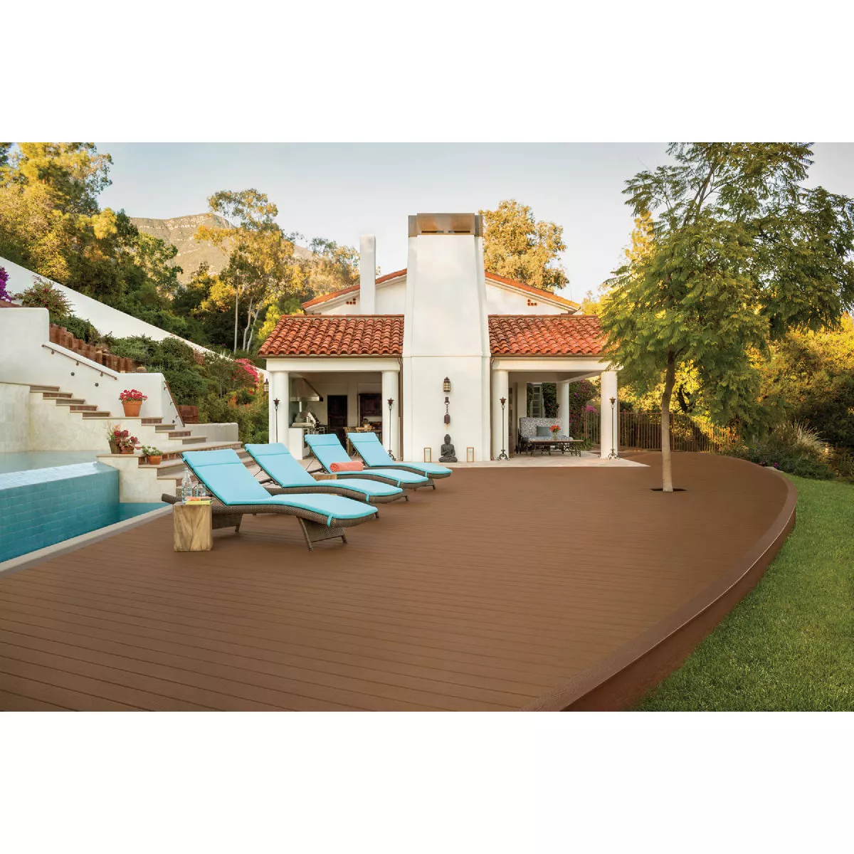 Trex Enhance Basics 1 In. x 6 In. x 16 Ft. Beach Dune Grooved Edge ...