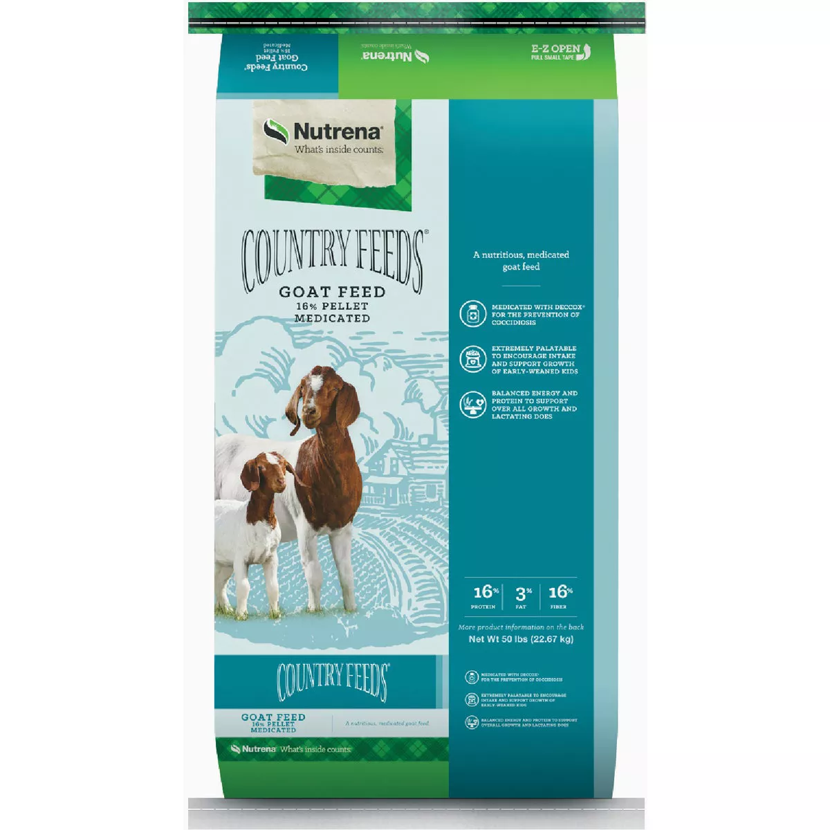 Nutrena Country Feeds Pellet Goat Feed with Decox, 50 Lb. | True Value ...