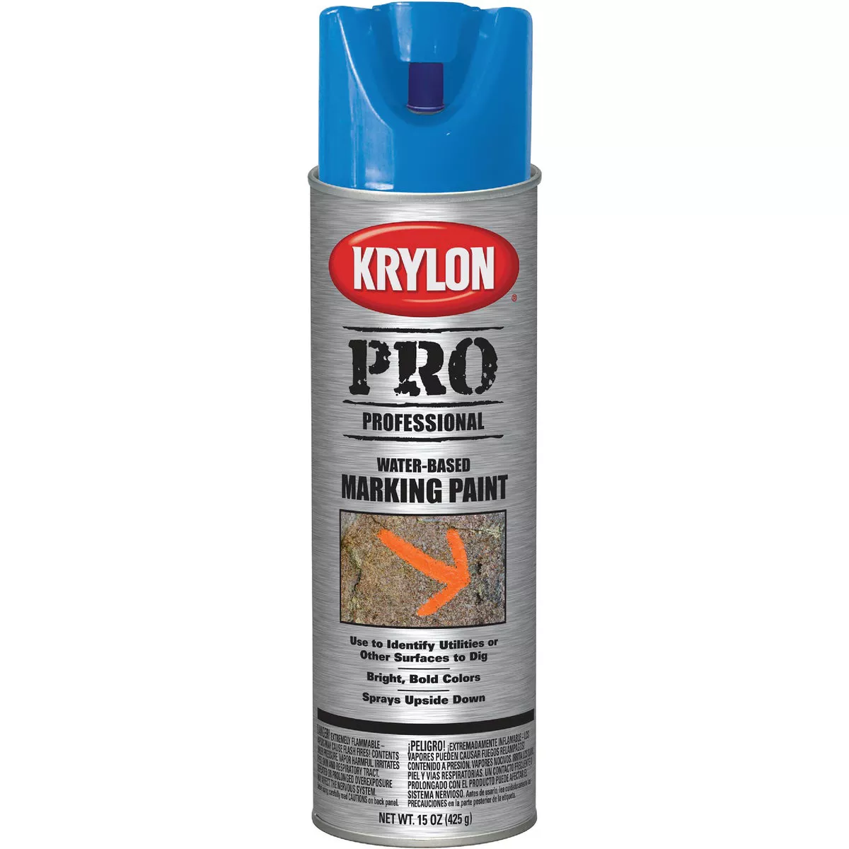 Krylon APWA Blue 15 Oz. Inverted Marking Spray Paint | True Value Hardware