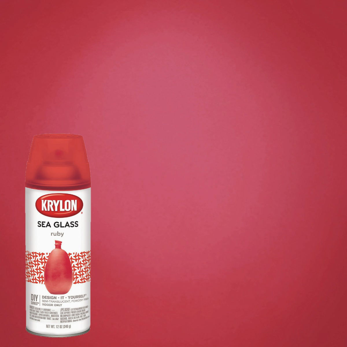 Krylon 12 Oz. Frosted Sea Glass Finish Spray Paint, Ruby | Do it Best