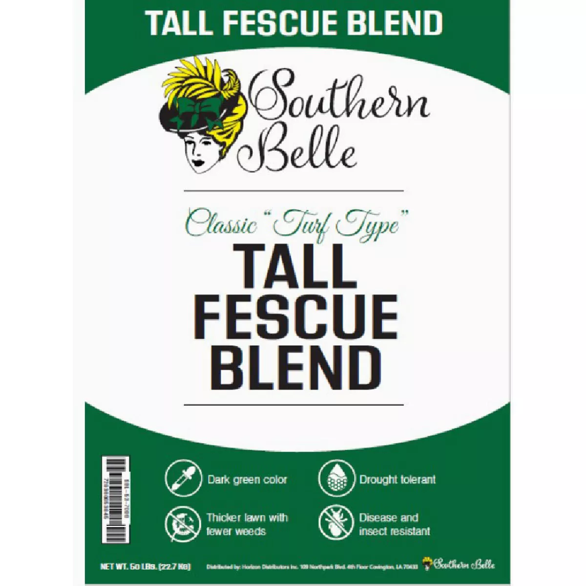 Southern Belle 50 Lb. Classic Turf-Type Tall Fescue Blend Grass Seed ...